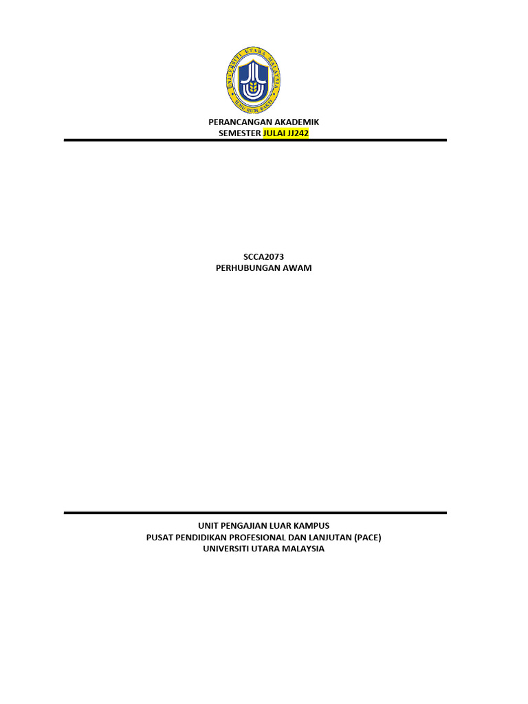 Jj242 - Perancangan Akademik Perhubungan Awam | PDF