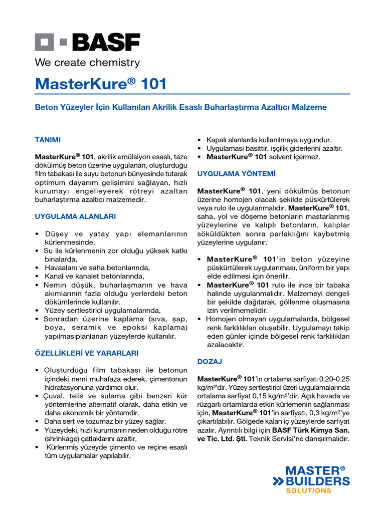 MasterKure® 101 | PDF