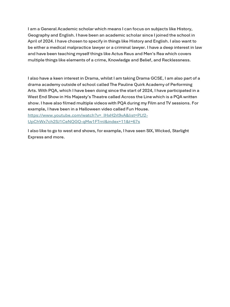 General Academic Scholar | PDF