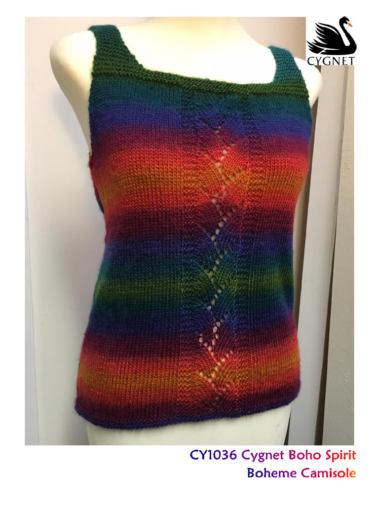 Cygnet 1036 - Boheme Camisole Top in Boho Spirit (Downloadable PDF ...