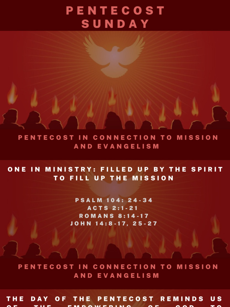 Red Pink Handdrawn Flame Pentecost Sunday Instagram Post | PDF ...