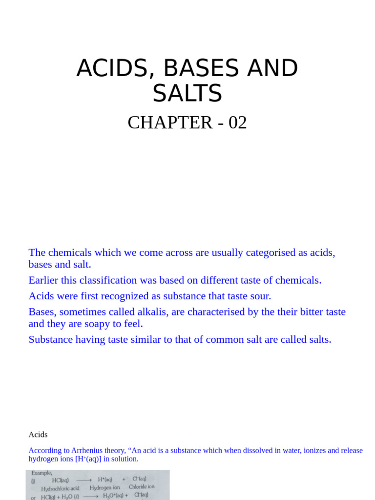 Understanding Acids, Bases, and Salts | PDF | Acid | Ph