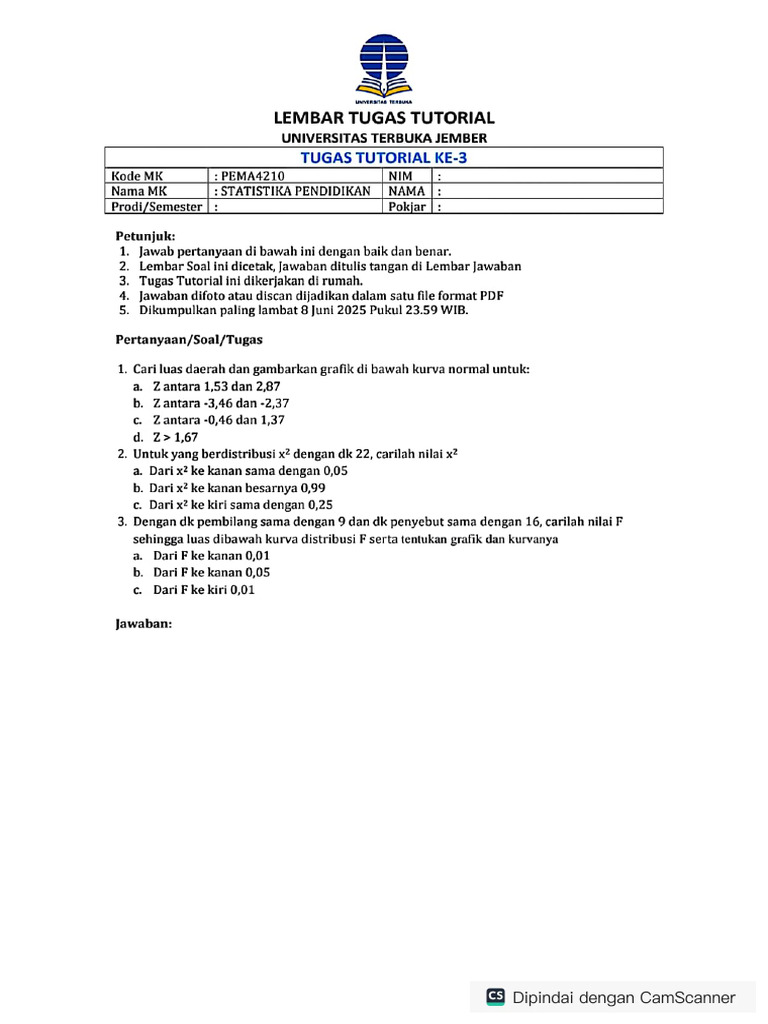 TT3 Statiska.(Aprinia Eka Lestari) | PDF