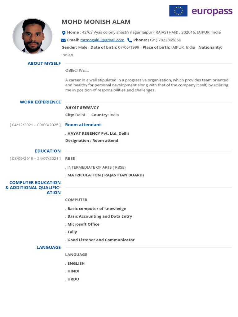 Room Attended Mohd Monish Alam | PDF