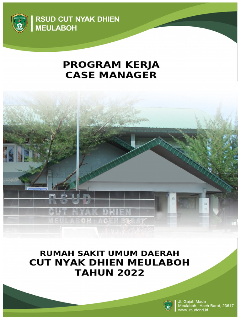 Program Kerja Case Manager RSUD 2022 | PDF