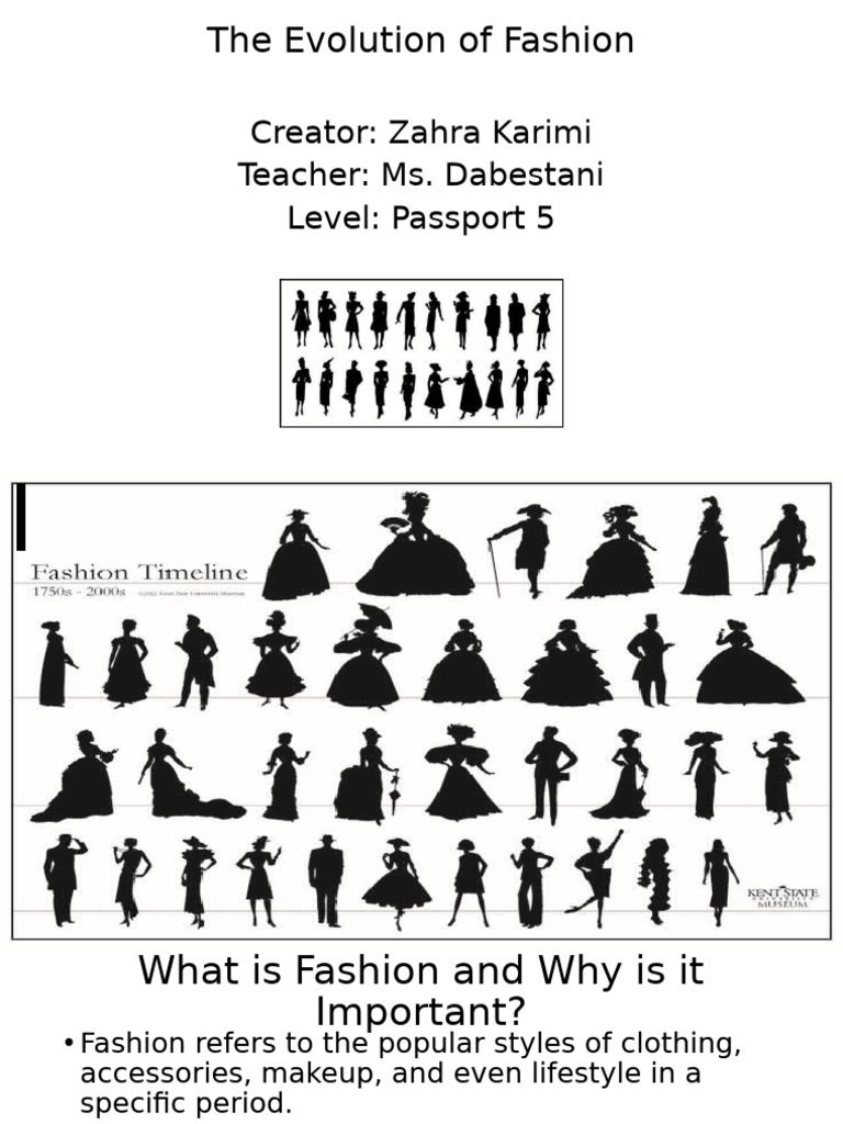 The Evolution of Fashion | PDF | Fashion | Dress