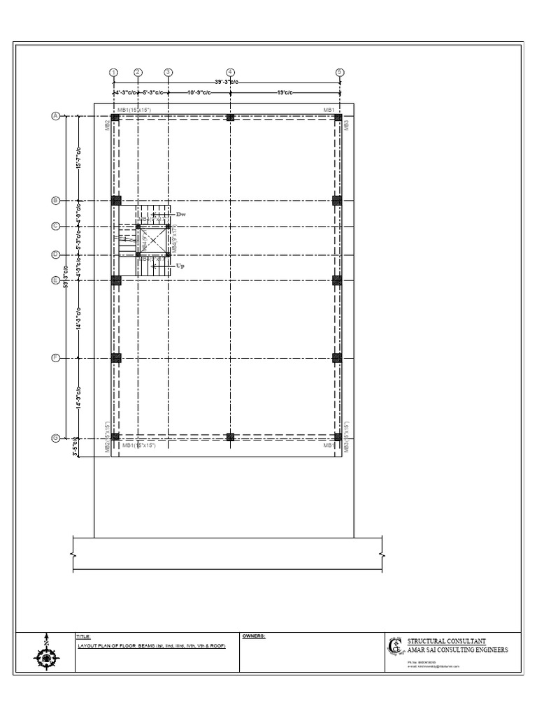 Floor Beam Layout Plan and Details | PDF