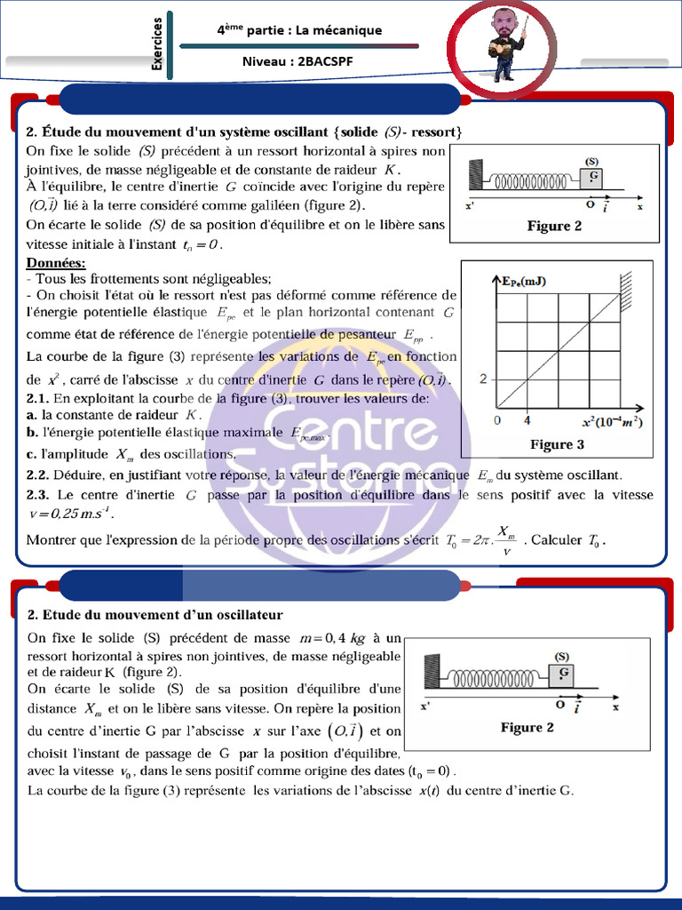 Le Pendule Elastique Centre Systema Encore Plus Grand | PDF