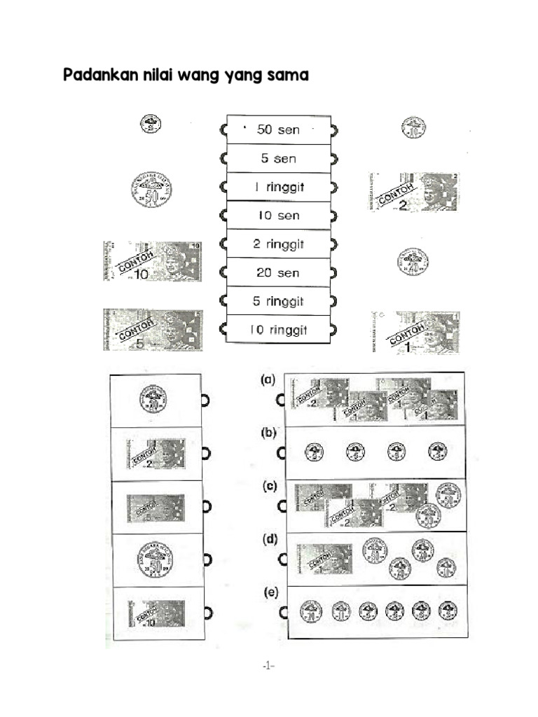 Latihan Mengira Wang | PDF