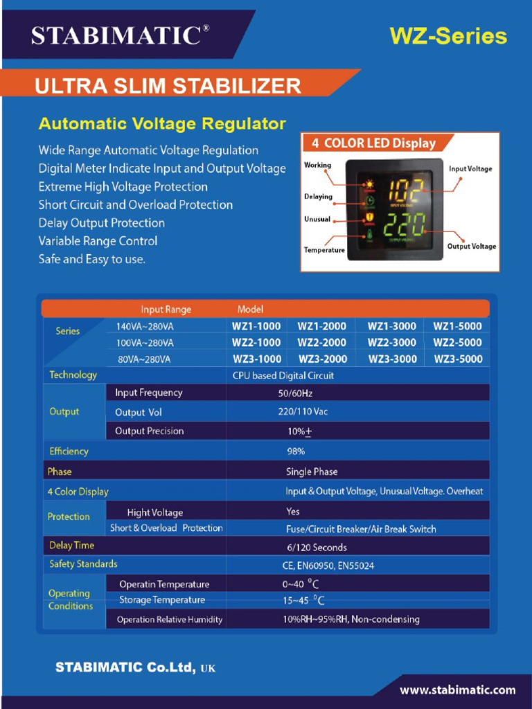 wz1 5000 Voltage Regulator | PDF