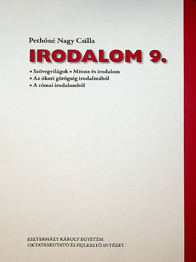 Irodalom 9. I. | PDF