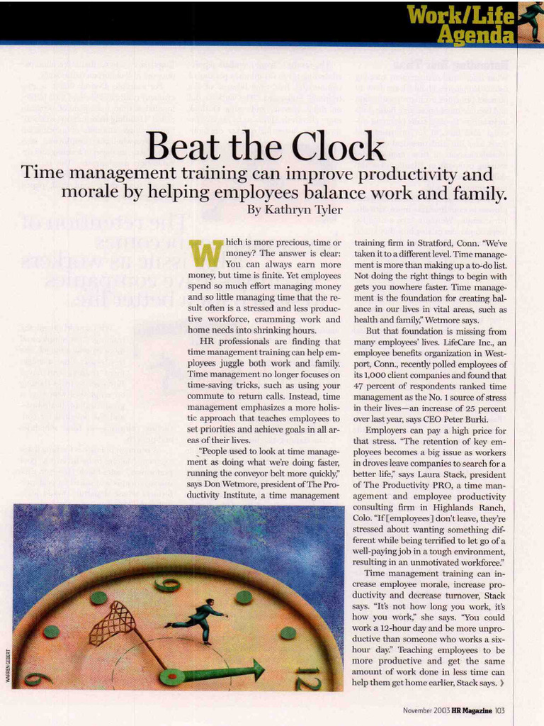 Beat The Clock-Time Management | PDF