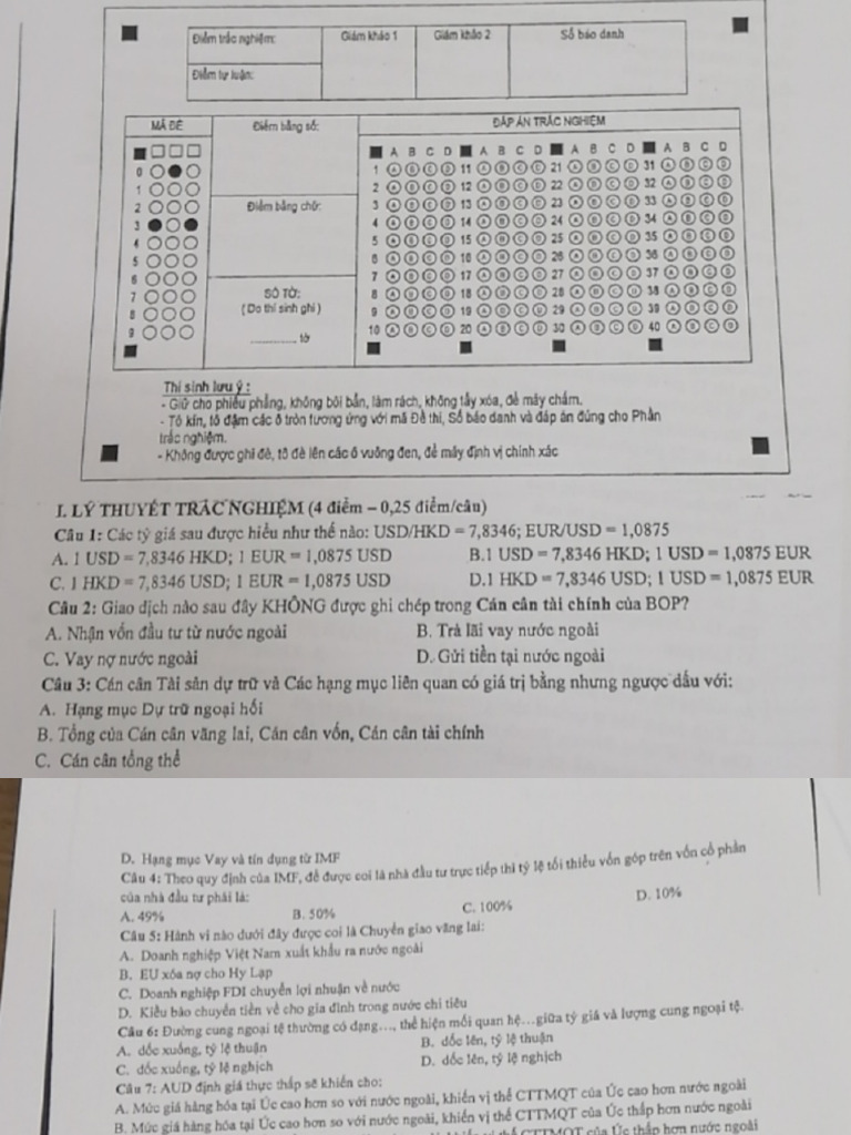 Đề 303 TCQT hè 2024 | PDF