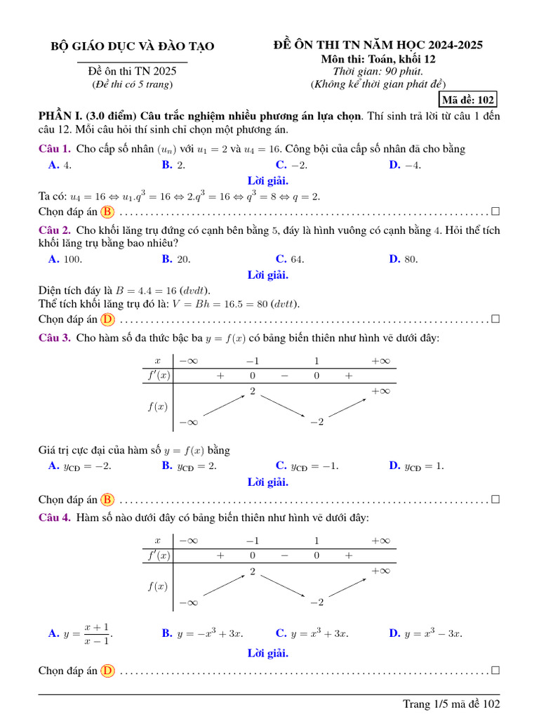 Bo 50de Onthi TN 2025 Deso1 | PDF