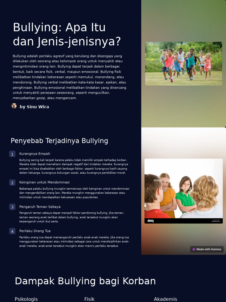 Bullying Apa Itu Dan Jenis Jenisnya | PDF