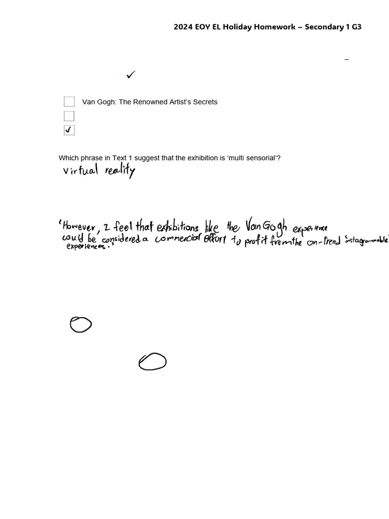 2023 S2Exp EYE Paper 2 QP (No Summary) | PDF