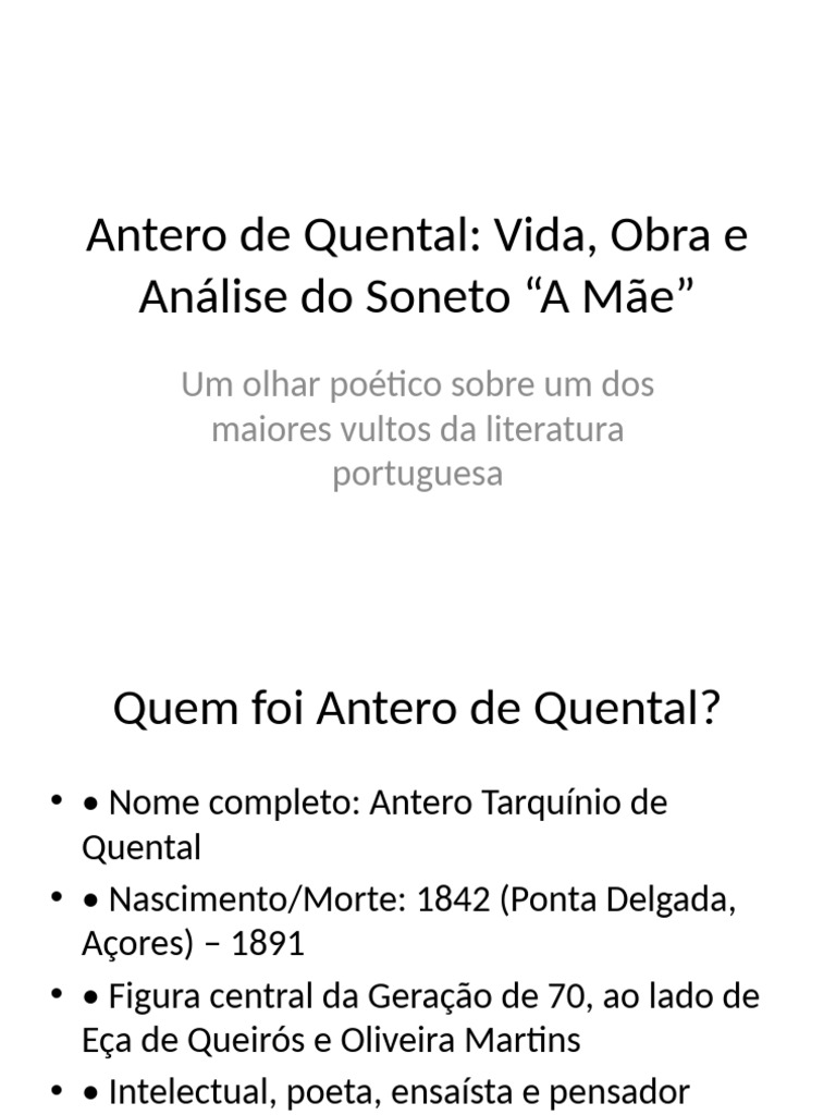Antero de Quental | PDF