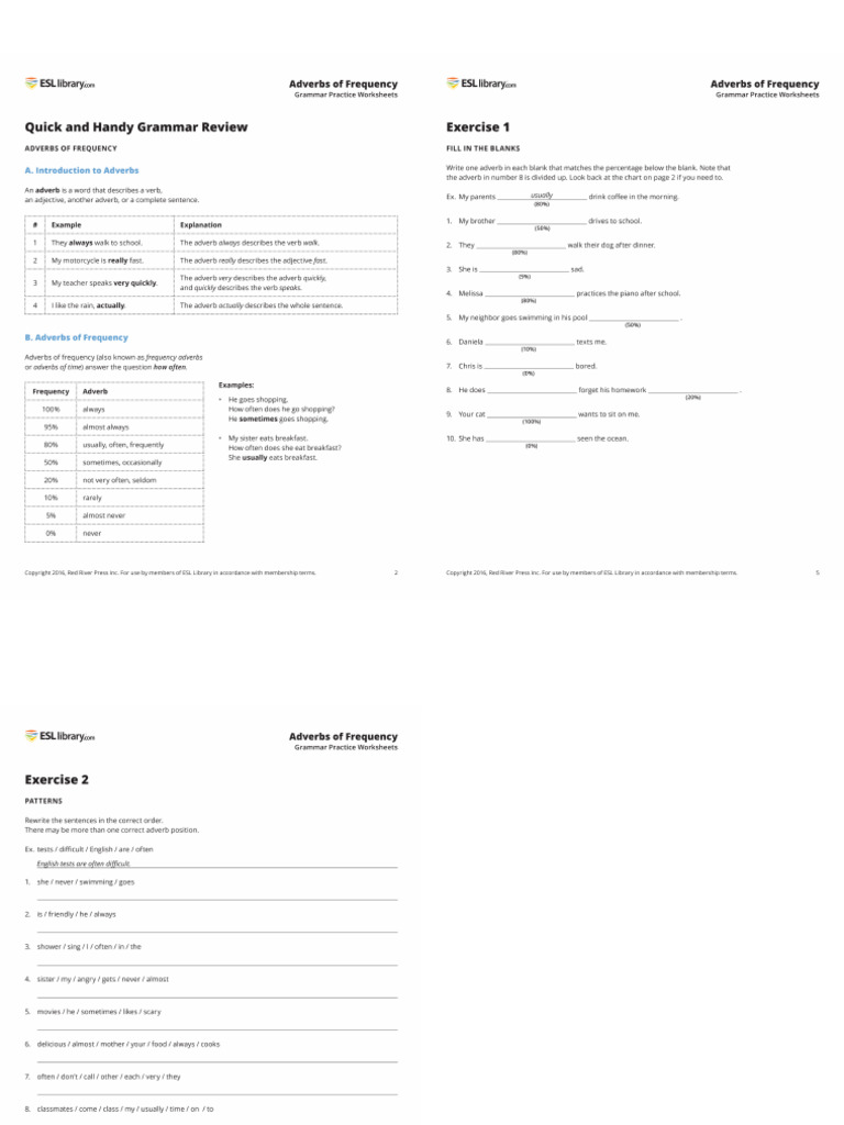 S1 Adverbs-of-Frequency | PDF