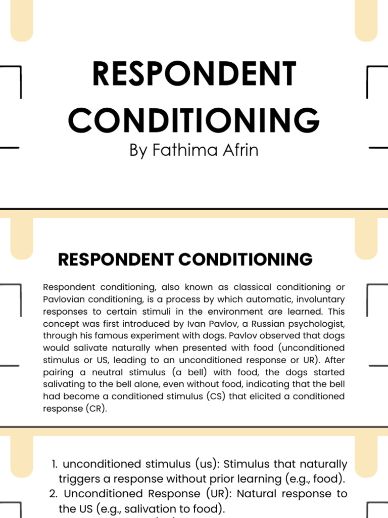 Respondent Conditioning 20250131 092340 0000 | PDF | Classical ...