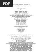 HAMILTONScript | PDF | Alexander Hamilton | Hamilton (Musical)