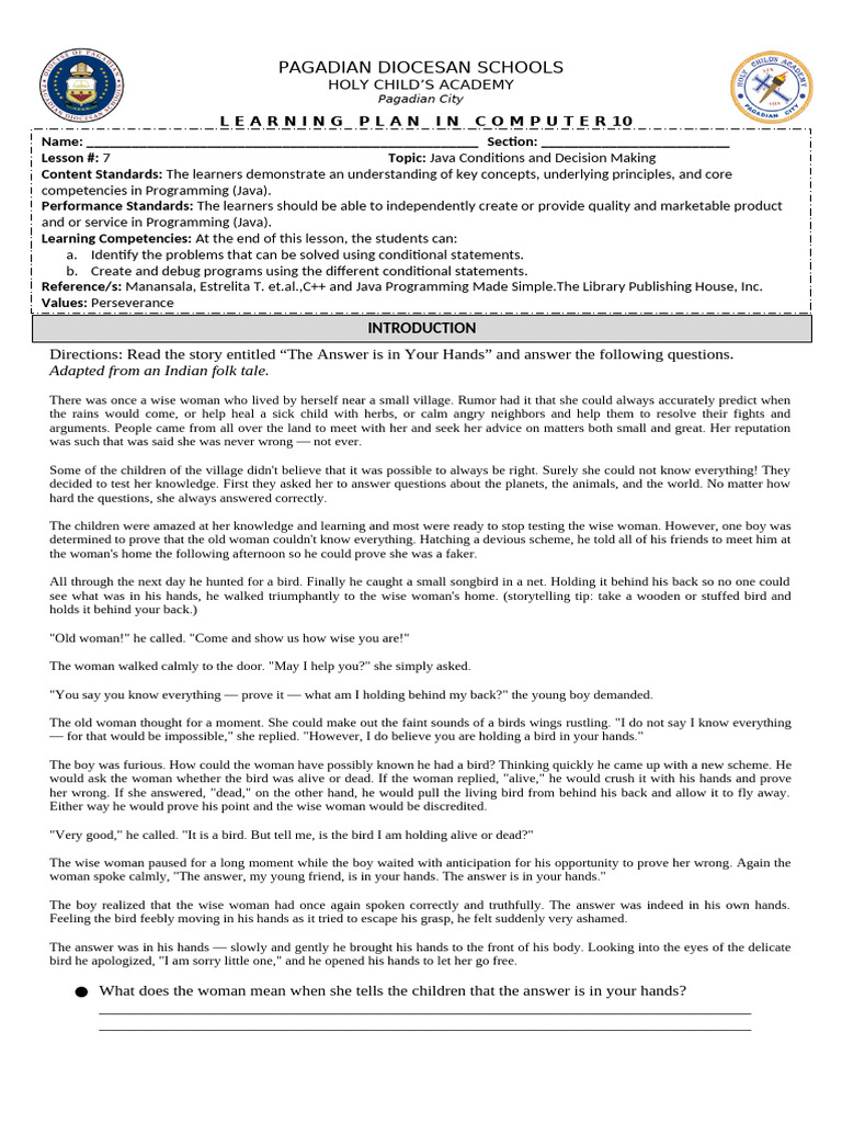 Teachers LP Lesson 7 2025 | PDF | Learning | Computer Programming