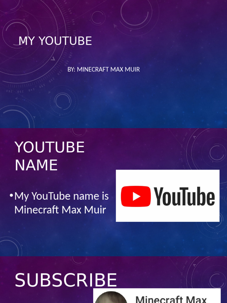 YouTube Info | PDF