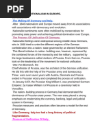 Grade 10 - Nationalism in Europe Timeline | PDF | Travel | History