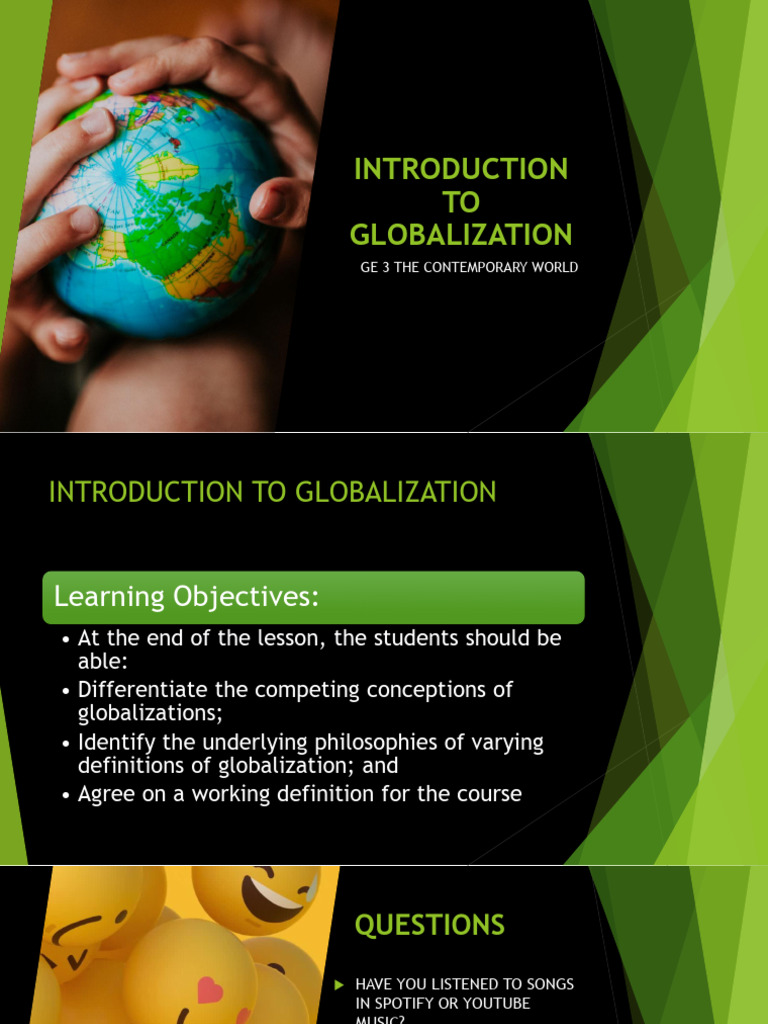 Pt1 - Introduction To Globalization PPT 2 | PDF | Globalization | Economies