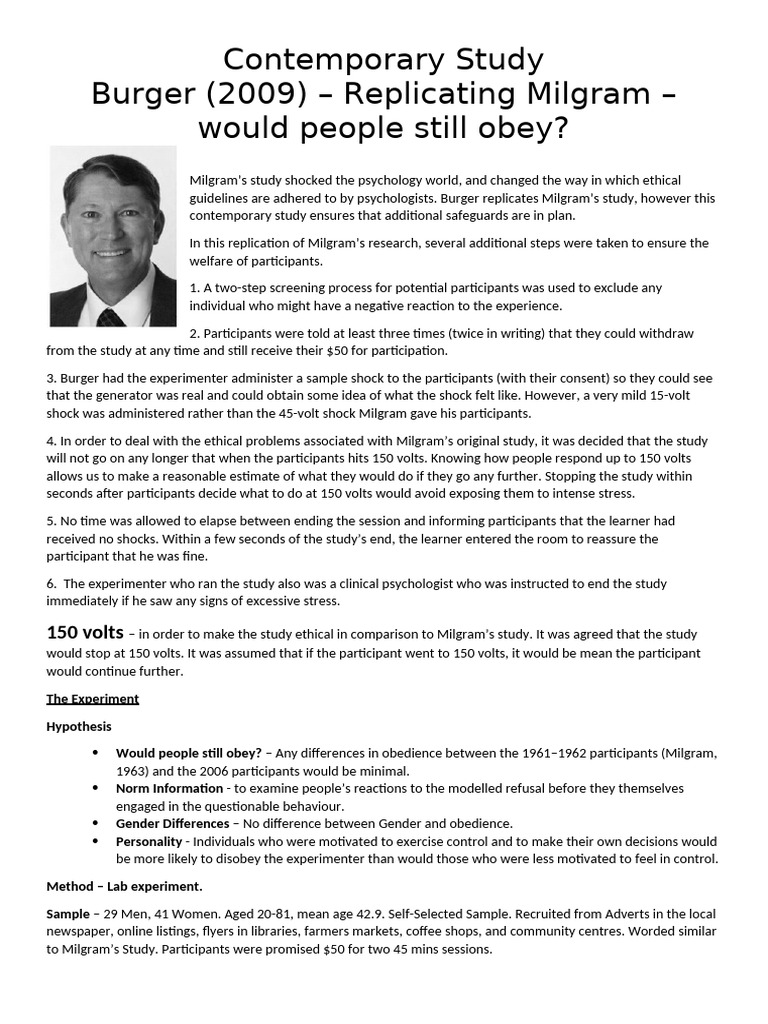 S14 Burger 2009 (Detailed) | PDF | Cognition | Social Psychology