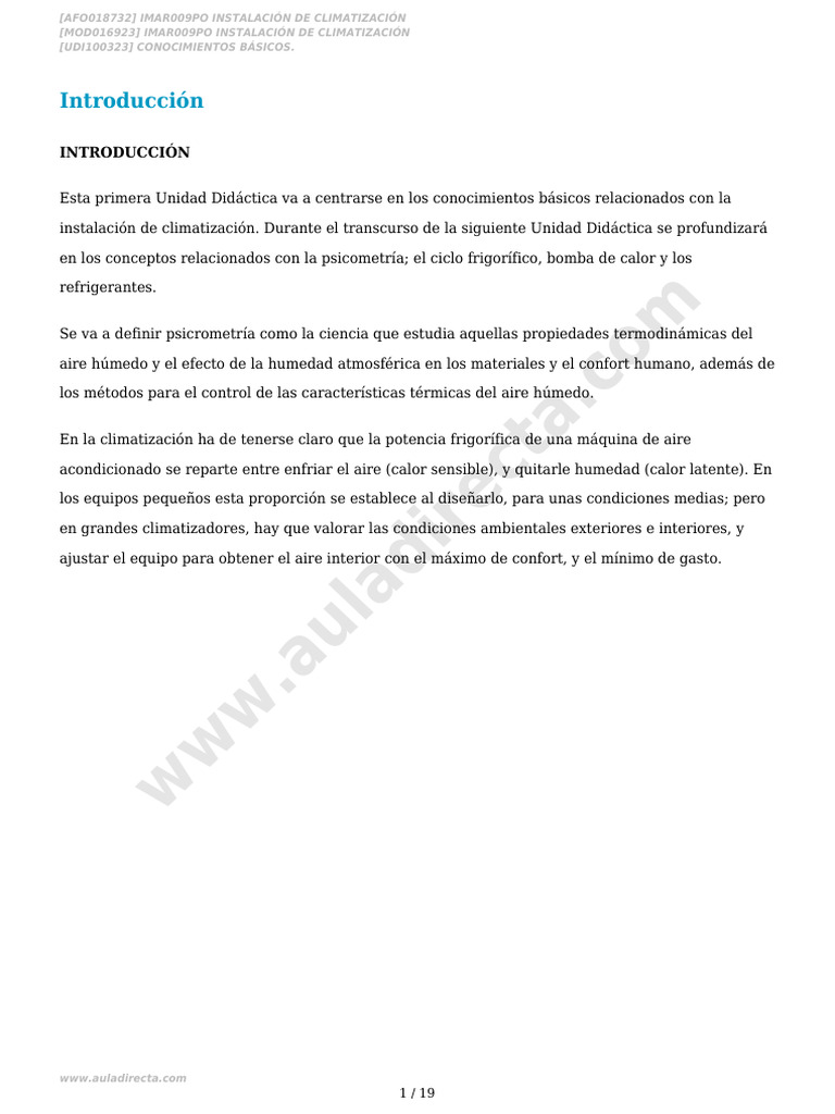 1 Conocimientos Básicos. | PDF | Humedad | Vapor de agua