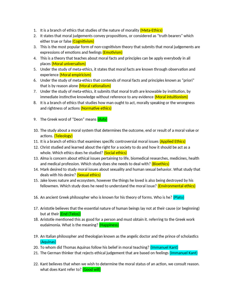 Final Exam Reviewer Gned 02 | PDF | Utilitarianism | Morality