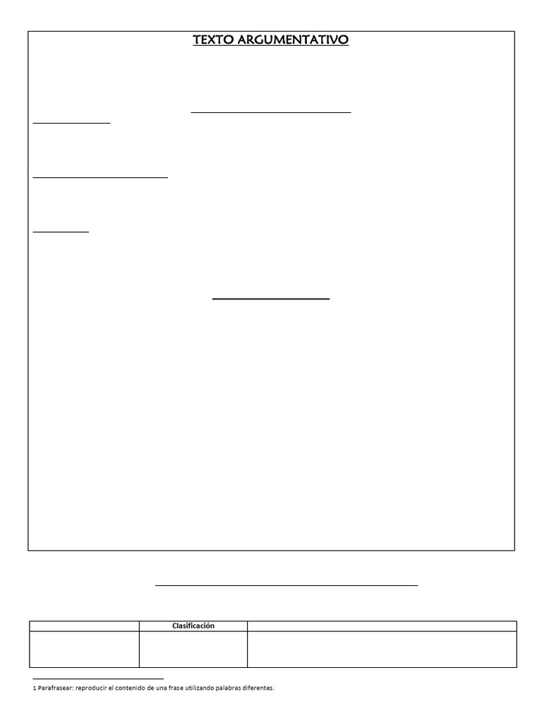 Estructura y recursos del texto argumentativo | PDF