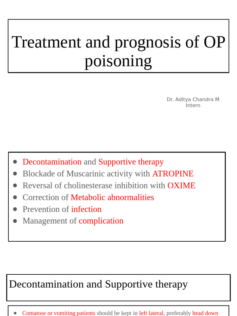 Atropine Use in OP Poisoning Treatment | PDF | Acetylcholine | Physiology