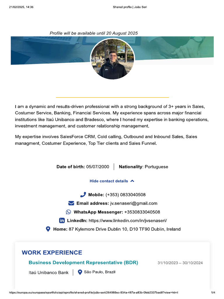 CV - SDR Compressed | PDF