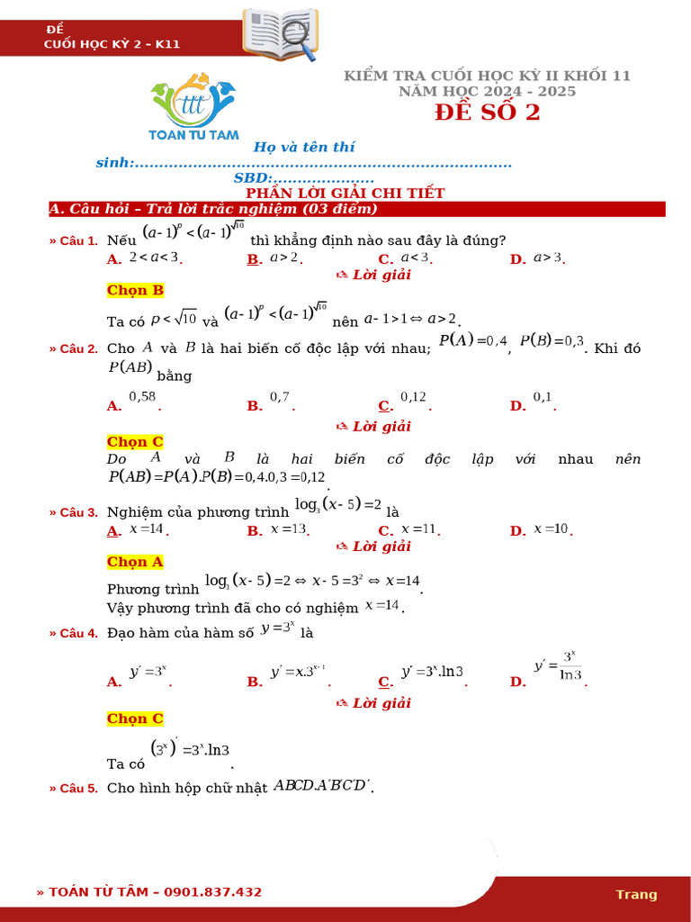 11-KNTT-CK2-ĐỀ 02 | PDF