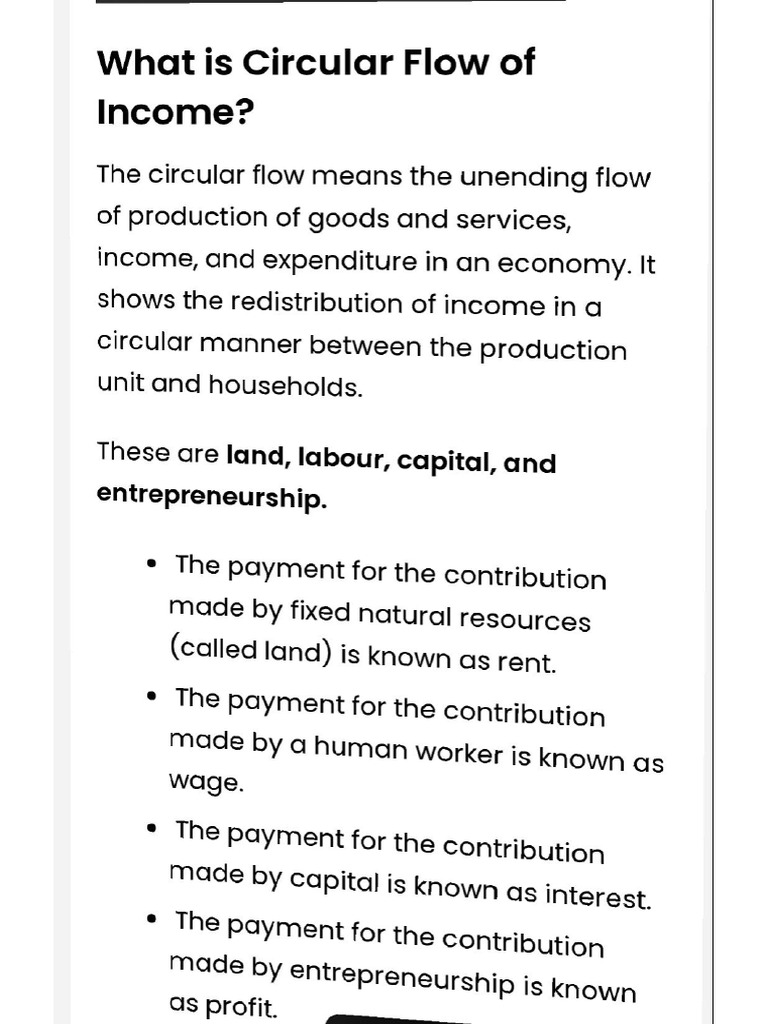 Circular Flow of Income PDF | PDF