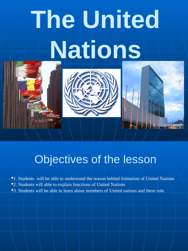 Understanding the United Nations | PDF | United Nations | International ...