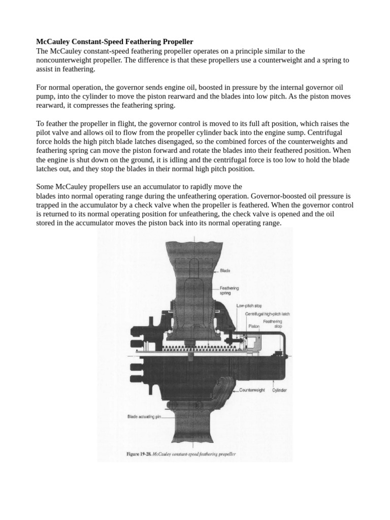 McCauley Constant-Speed Feathering Propeller | PDF