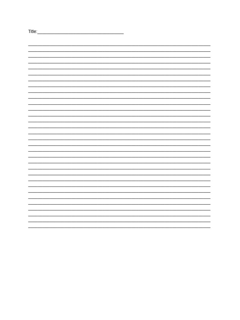 Writing Template | PDF