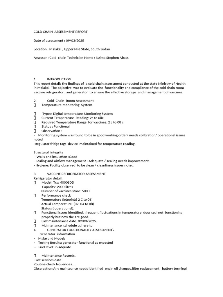 CC Assessment Report in SMO | PDF