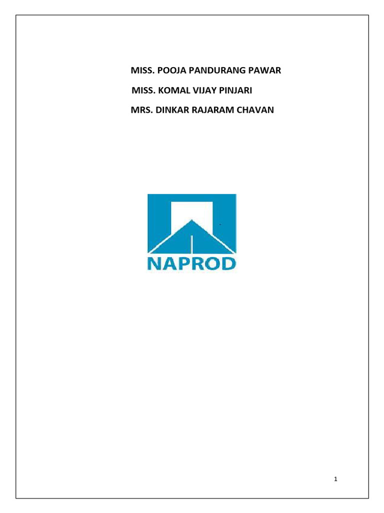 Naprod Internship Report Jun 2024...... | PDF | Tablet (Pharmacy ...