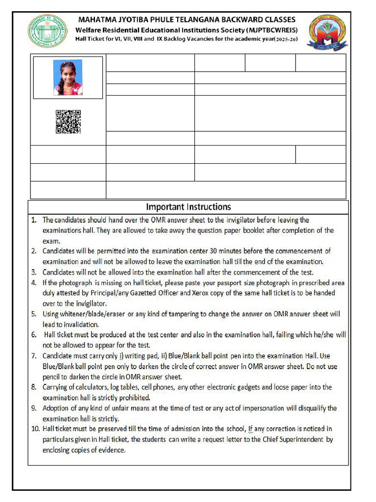 Examination District: Applied Class | PDF