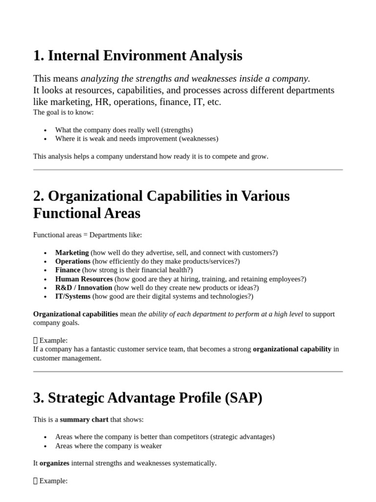 Cs Internal Env Analysis Unit2 | PDF | Competitive Advantage | Logistics