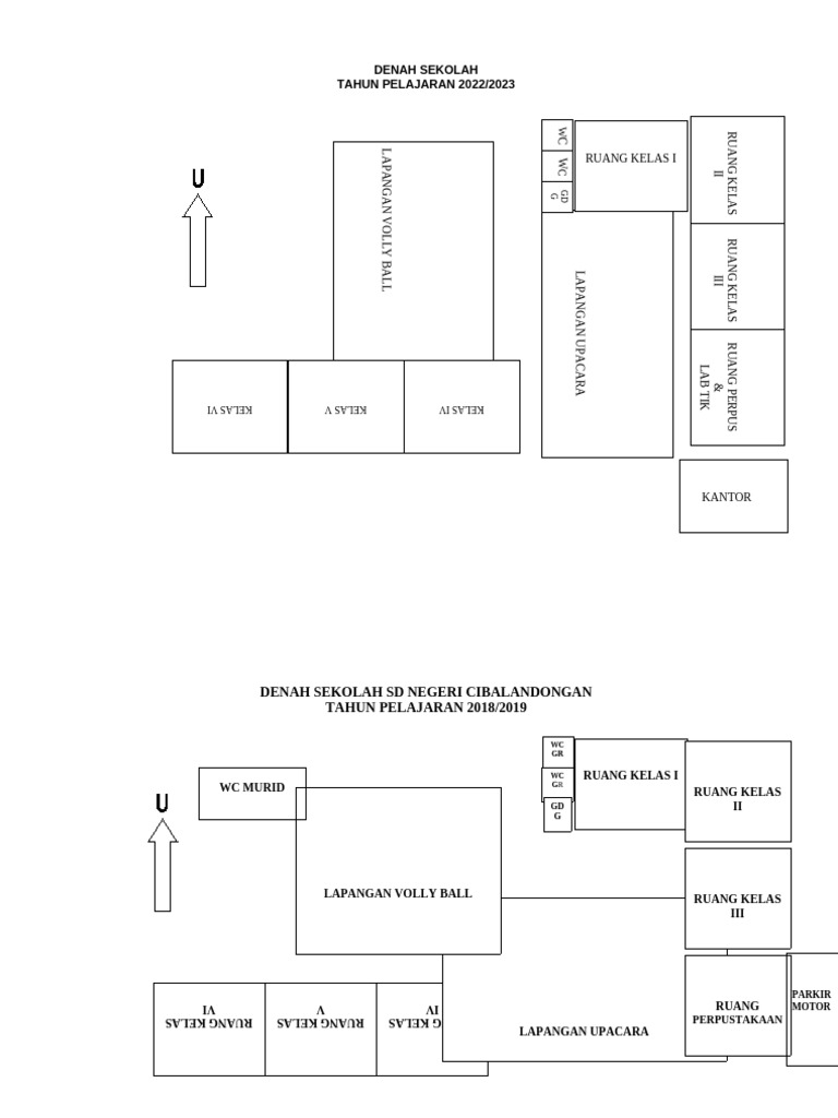 Denah Sekolah SD Cibalondongan 2022/2023 | PDF