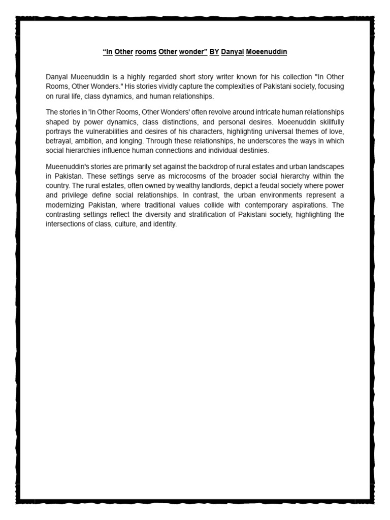 Danyal Moeenuddin As A Poet | PDF