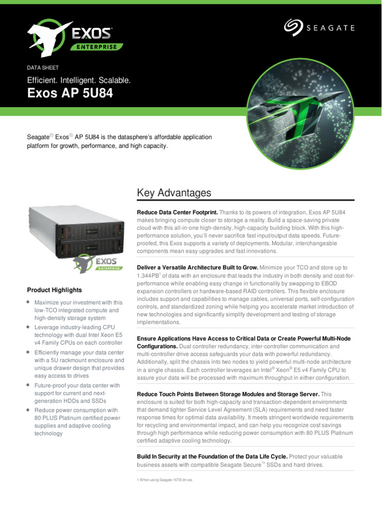 Exos Ap 5u84 DS2013 3 2002US en - US | PDF | Solid State Drive | Hard ...