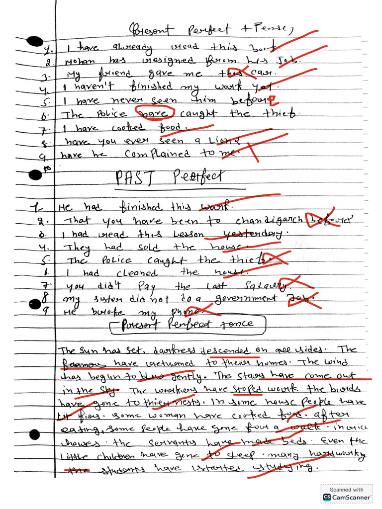Present Past Perfect 21-5-2025 | PDF
