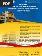 Analisis Location Quotient (LQ) | PDF