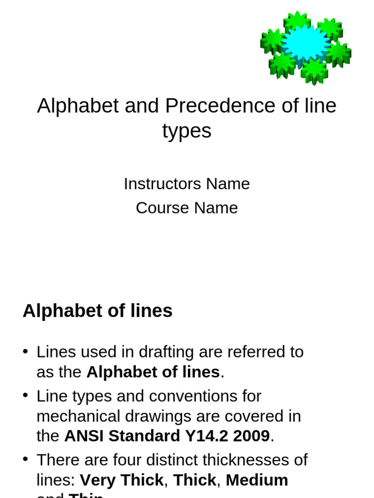 Line Precedence in Engineering Drawings | PDF | Geometry