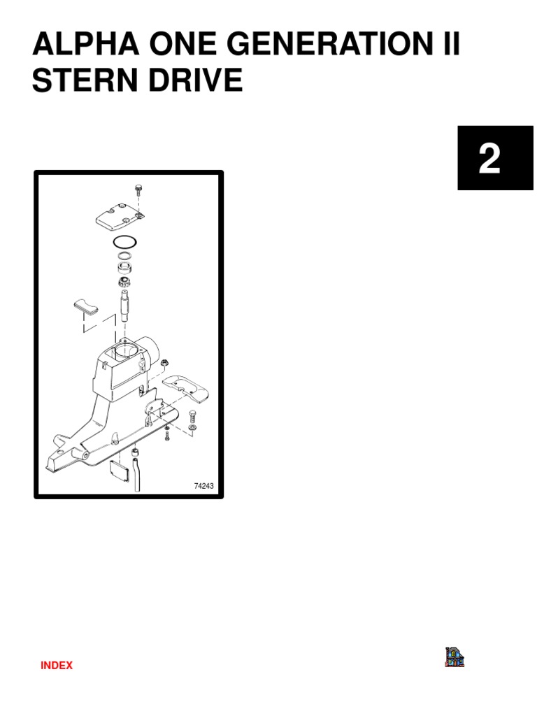 Alpha One Generation II Stern Drive | PDF | Gear | Nut (Hardware)